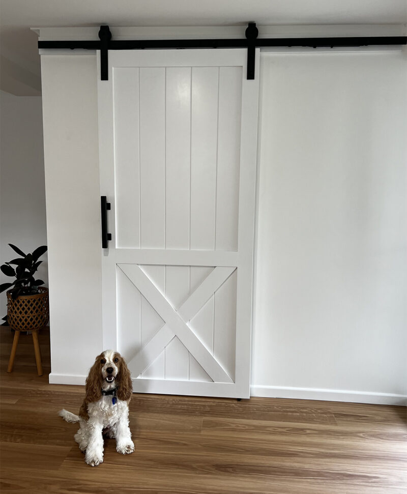 Single X Barn Door | Stylish Handles | Brisbane Barn Doors